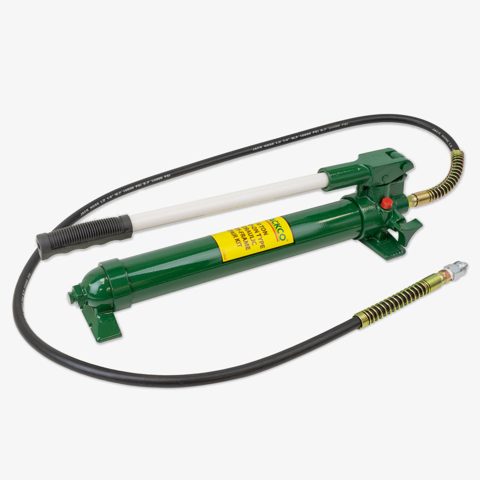81040C - 10 TON ONE SPEED HYDRAULIC PUMP & HOSE – Jackco Transnational Inc.